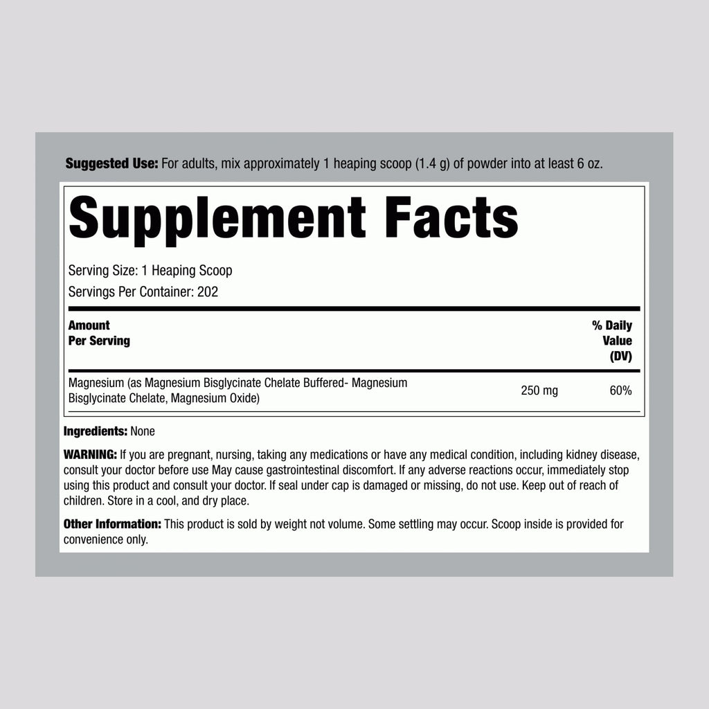 gluten-free magnesium powder benefits