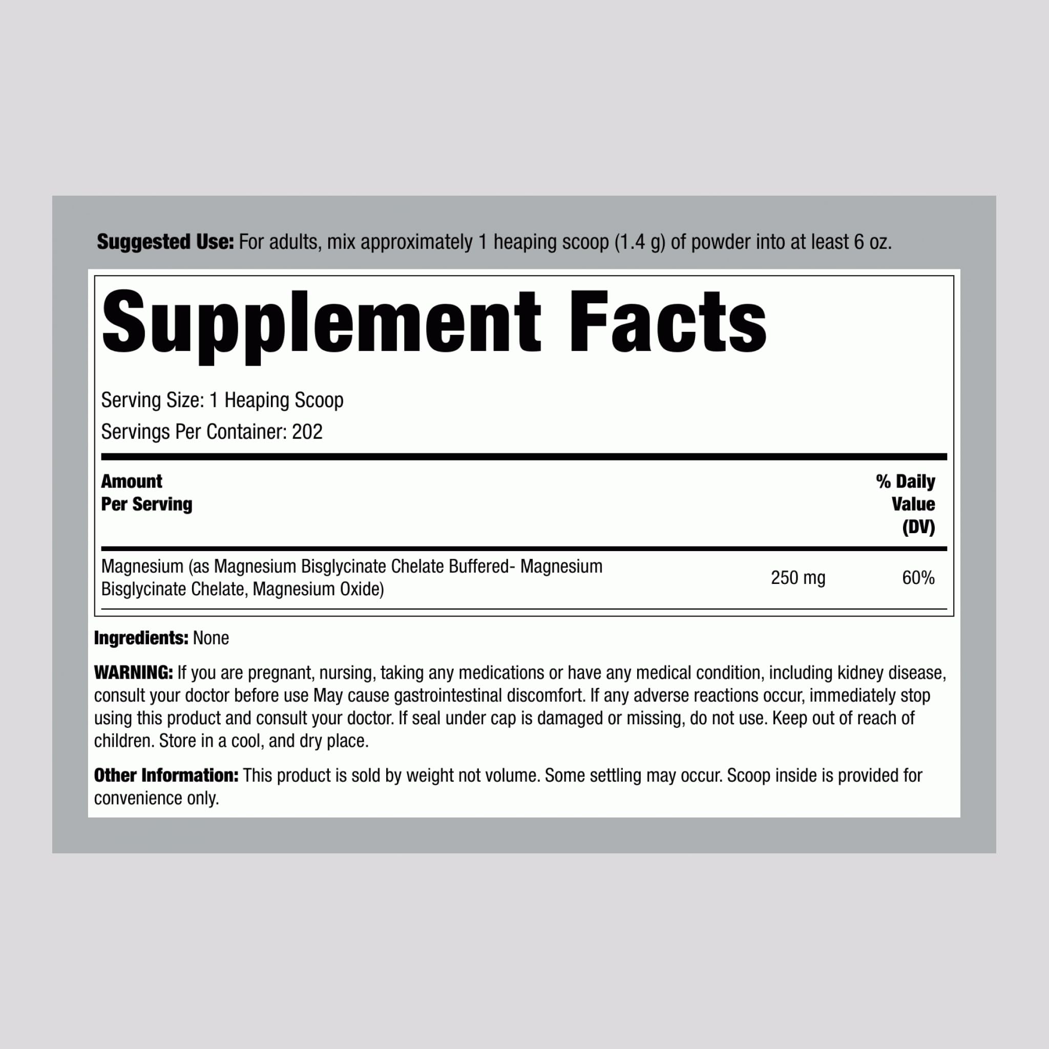 gluten-free magnesium powder benefits