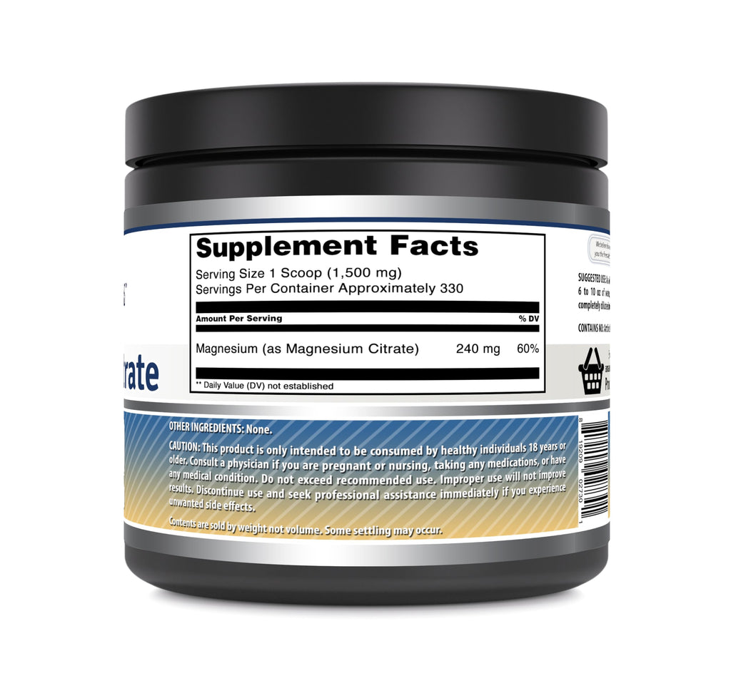 Gluten free magnesium powder for health