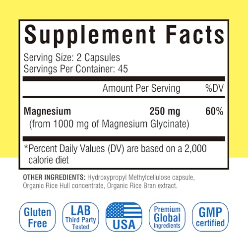 gluten-free magnesium supplement capsules