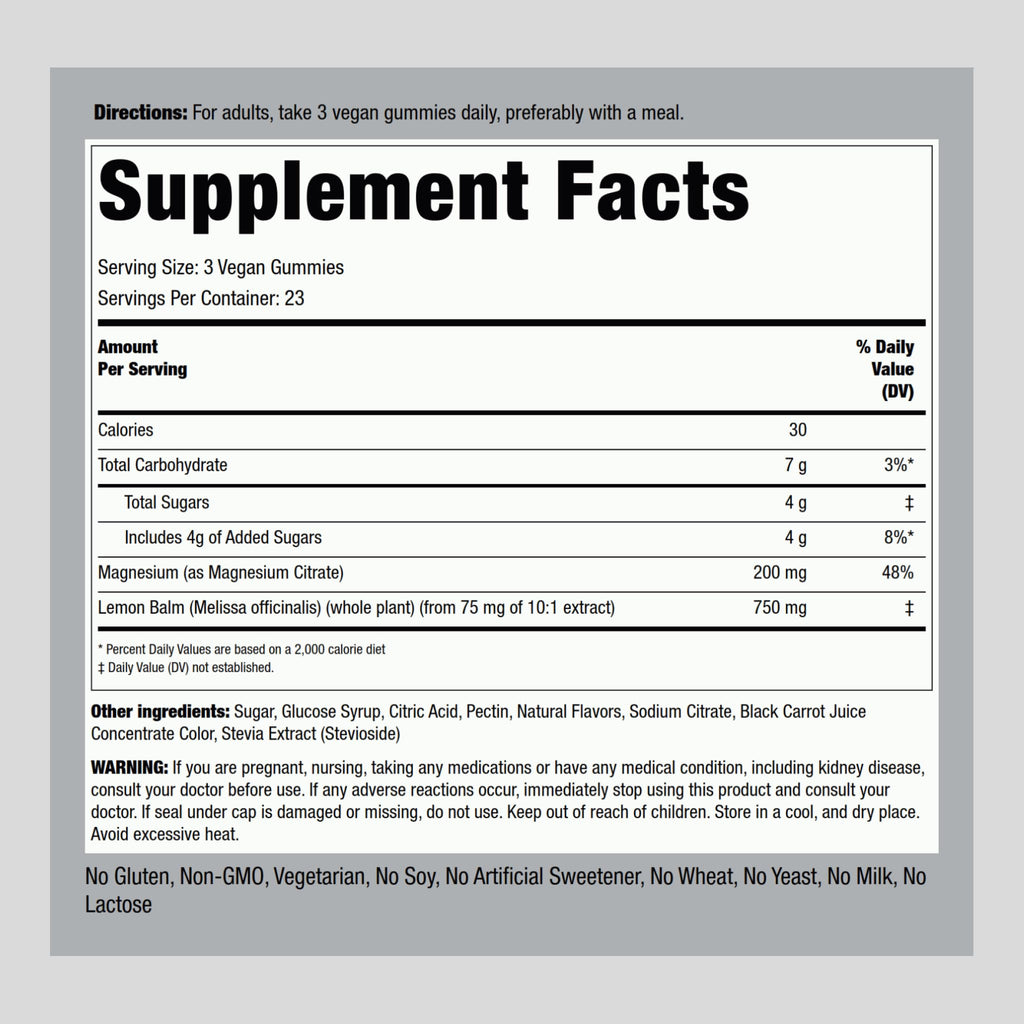 Gluten-free magnesium supplement for energy