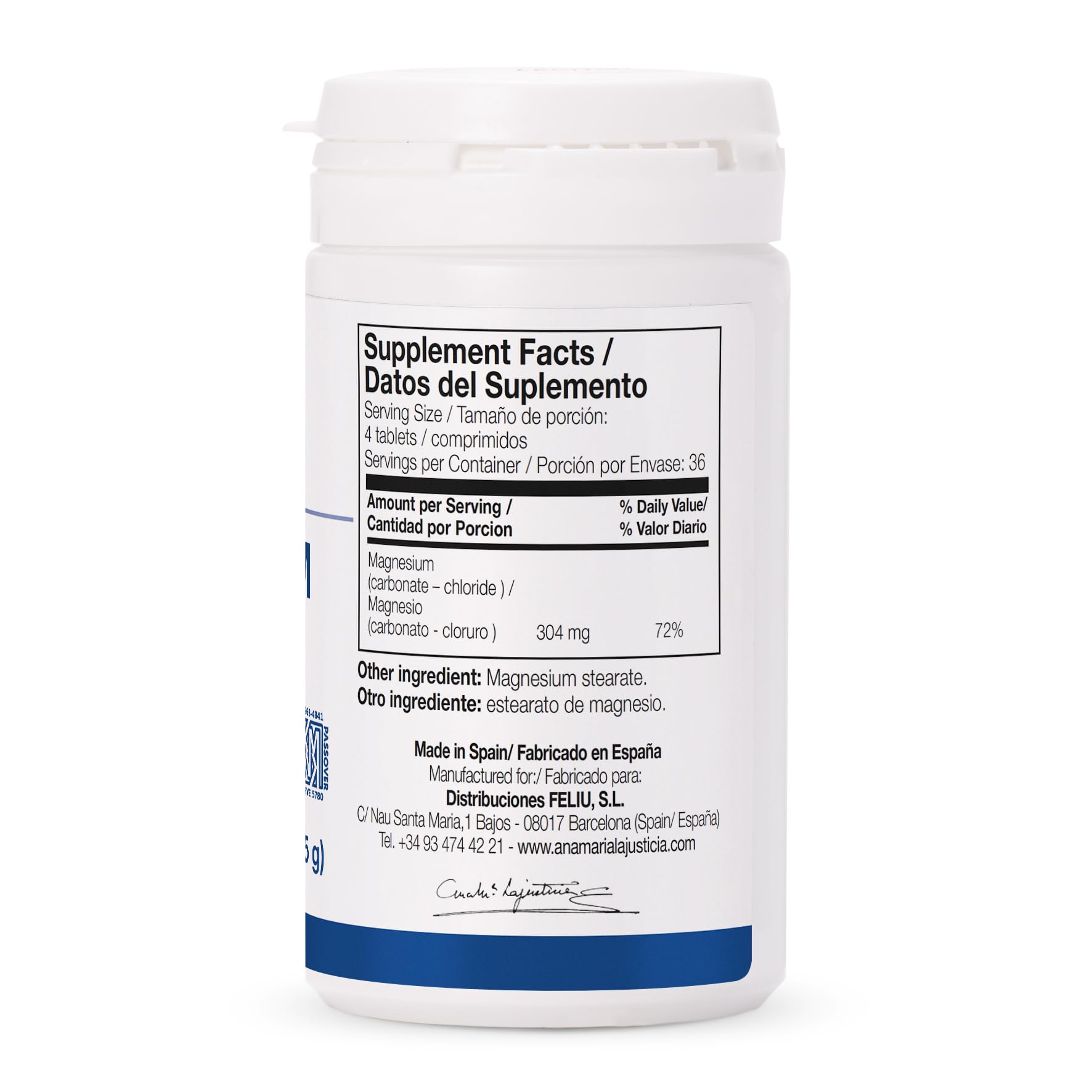 gluten-free magnesium supplement tablets