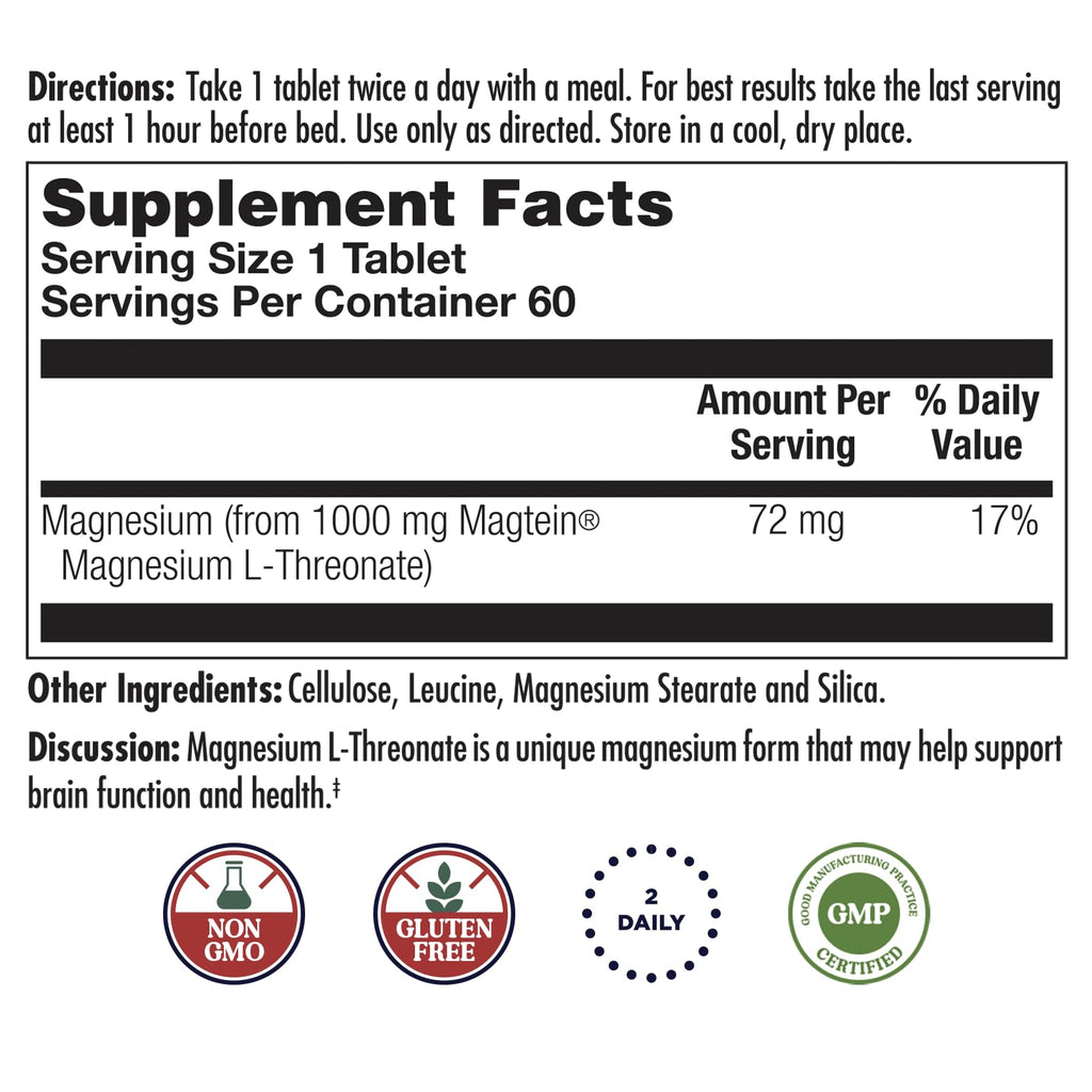Gluten-free magnesium tablets for wellness