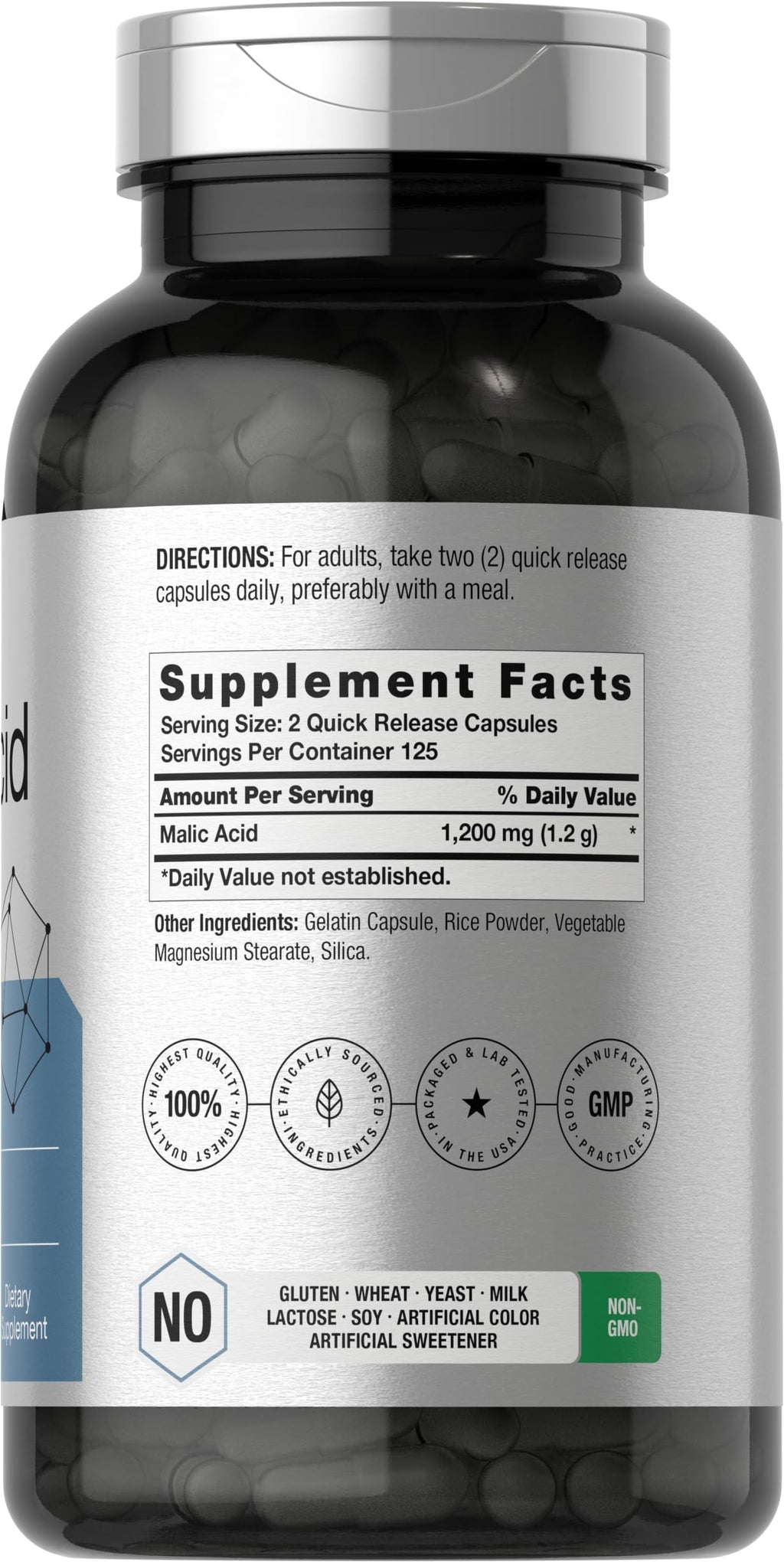 Gluten free malic acid for health