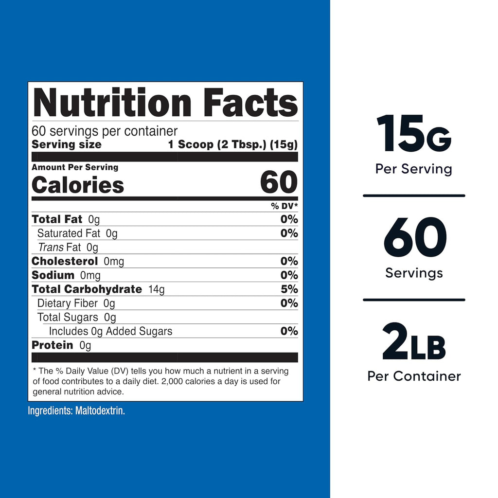 Gluten free maltodextrin powder supplement