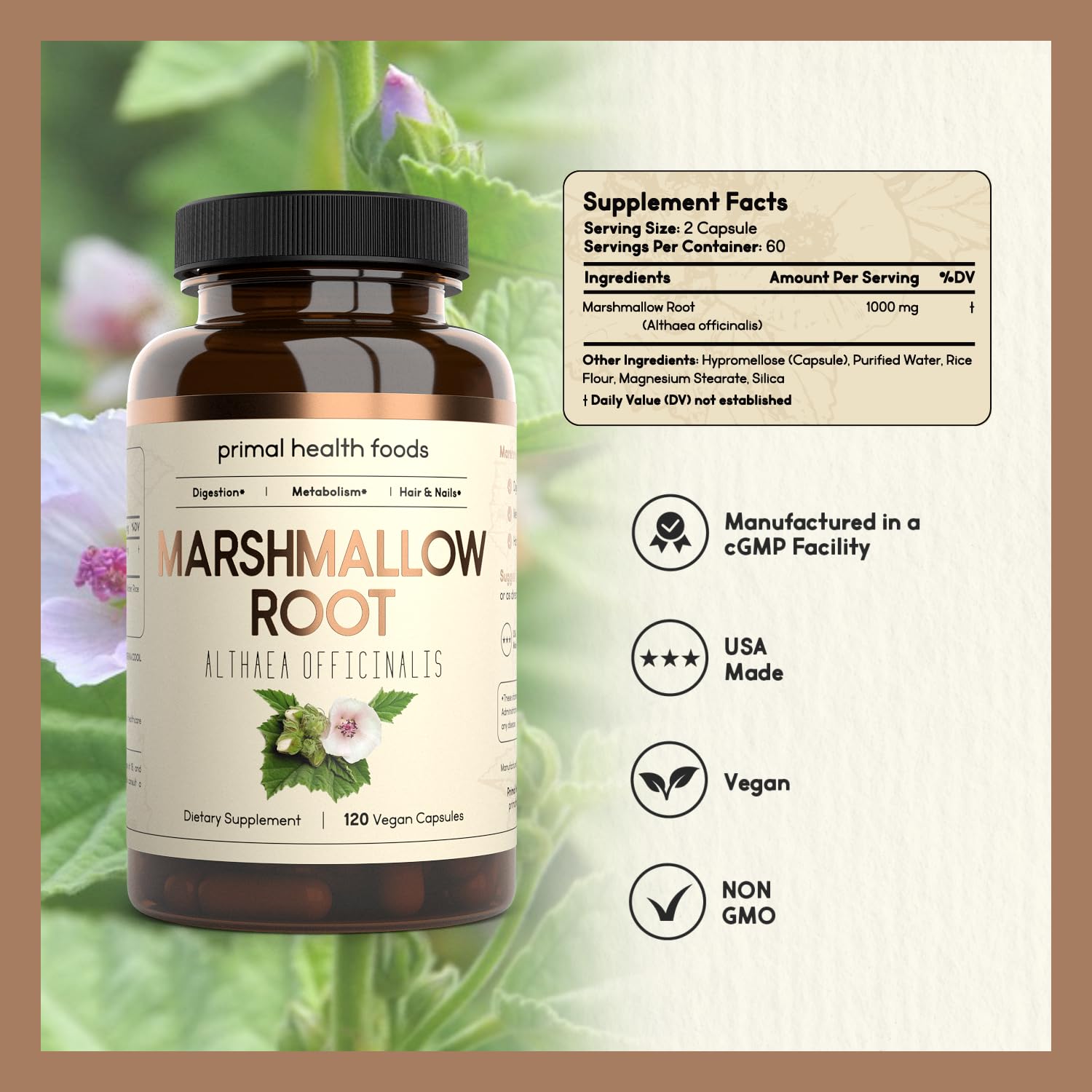 gluten-free marshmallow root capsules