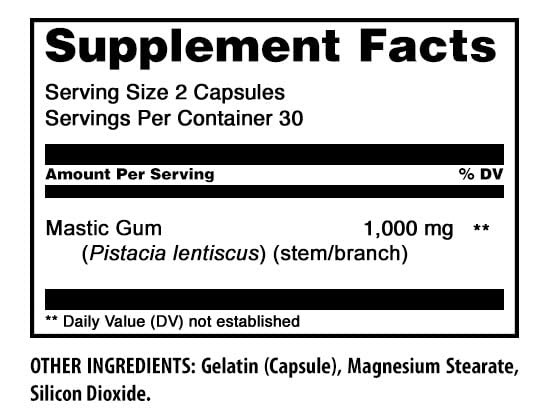 Gluten-free mastic gum benefits
