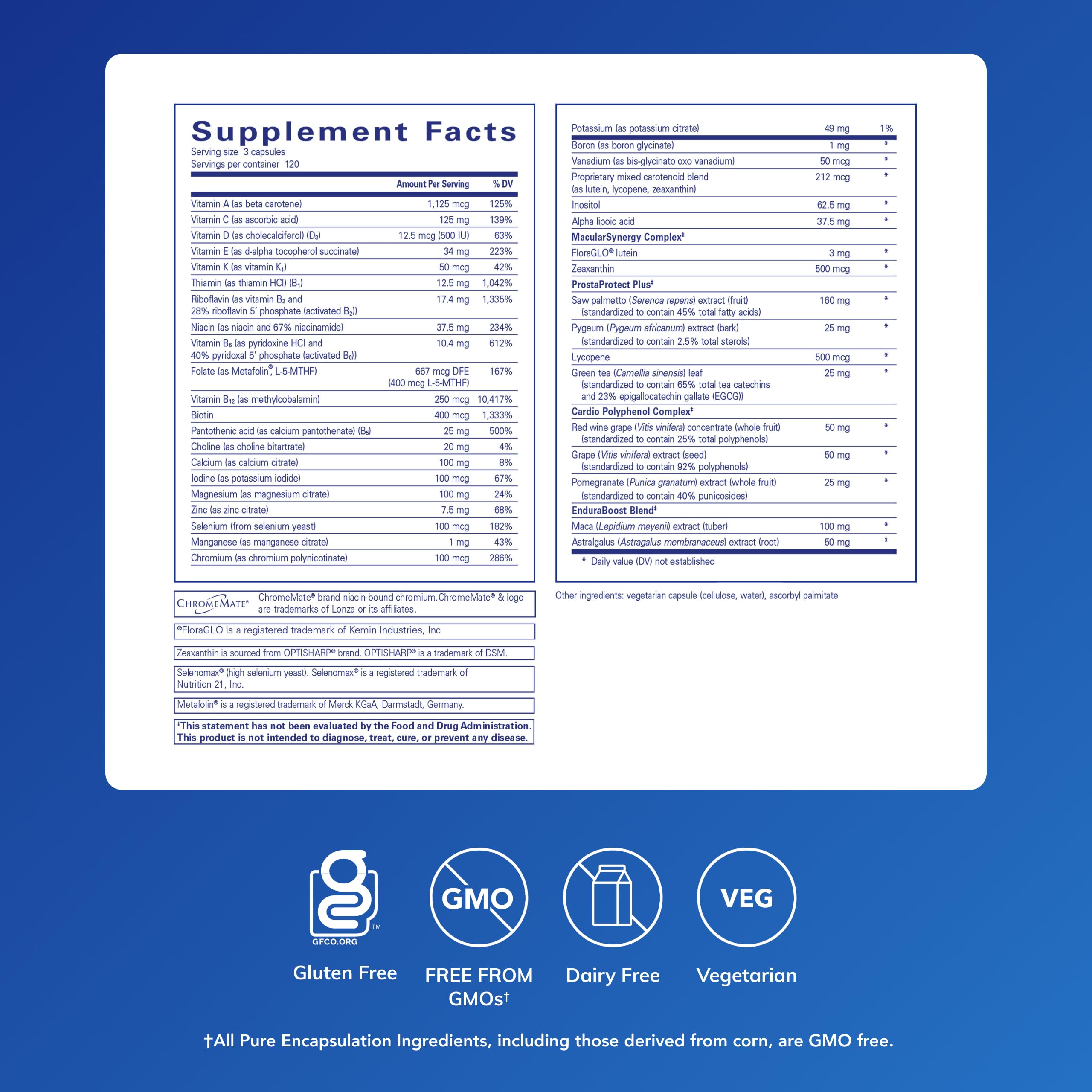 gluten-free men's multivitamin formula