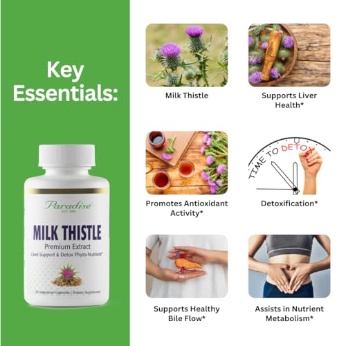 gluten-free milk thistle capsules for wellness