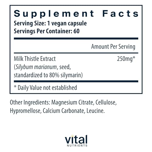 gluten free milk thistle capsules