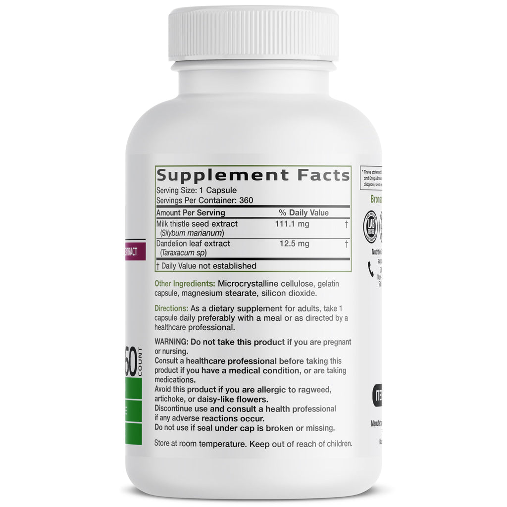 gluten-free milk thistle detox formula