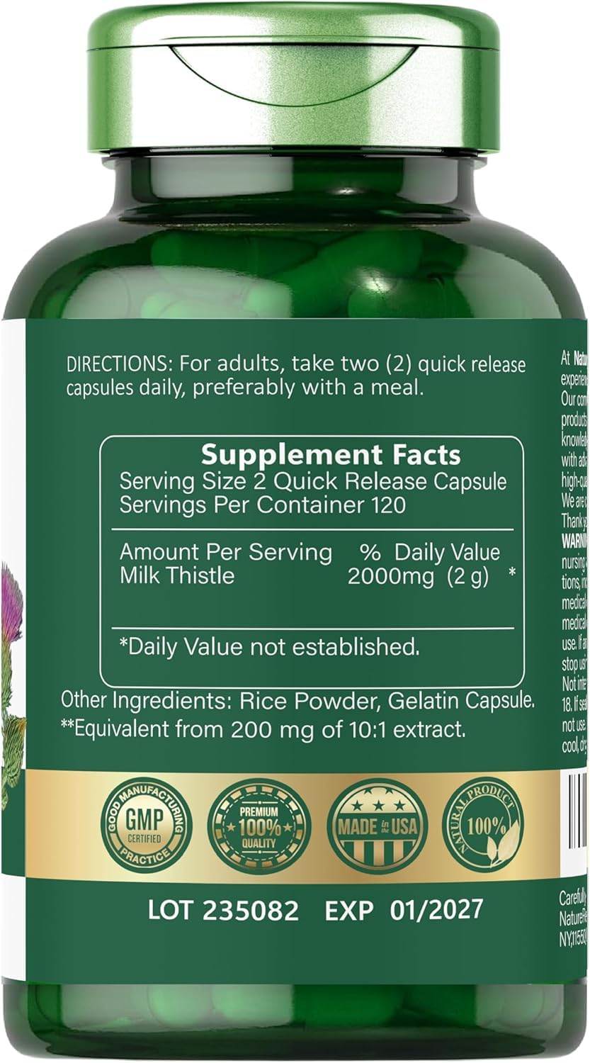 gluten free milk thistle supplement