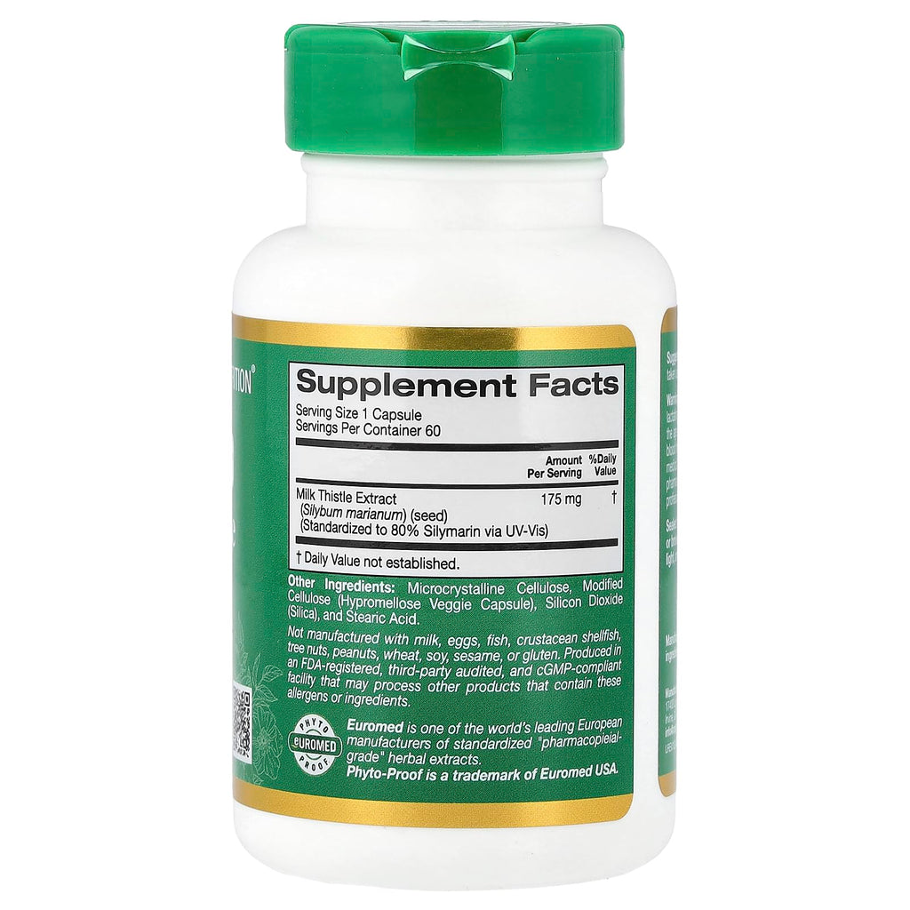 gluten-free milk thistle supplement