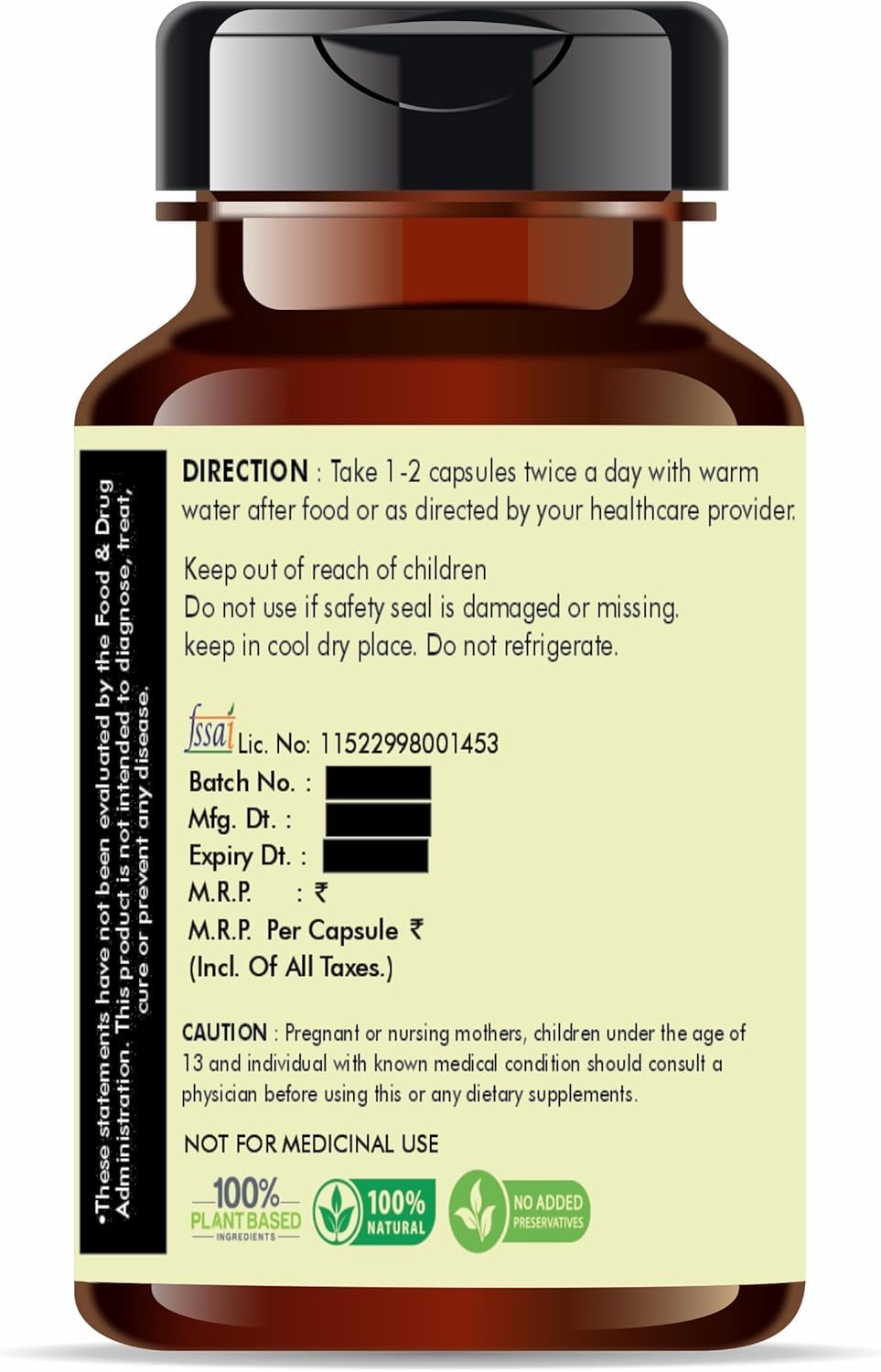 gluten-free mineral capsules for health