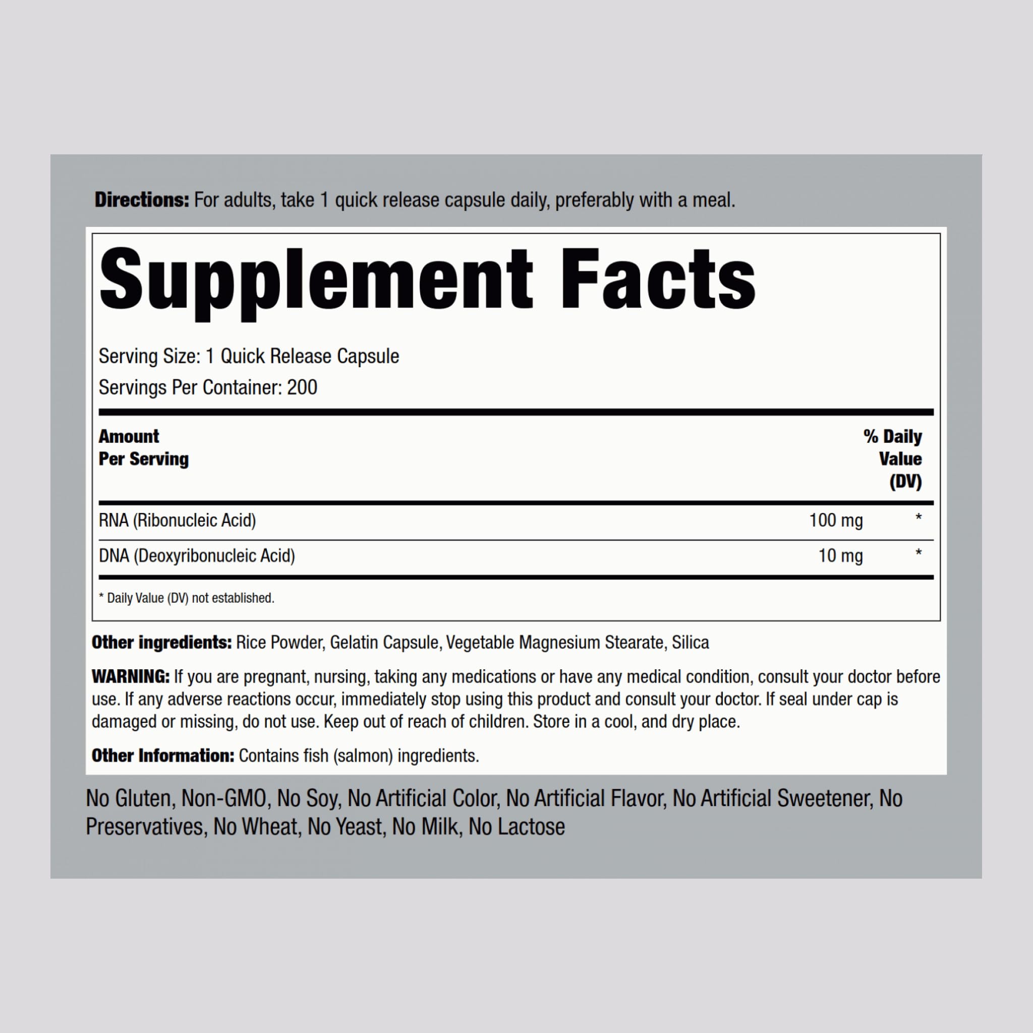 Gluten free mineral complex capsules