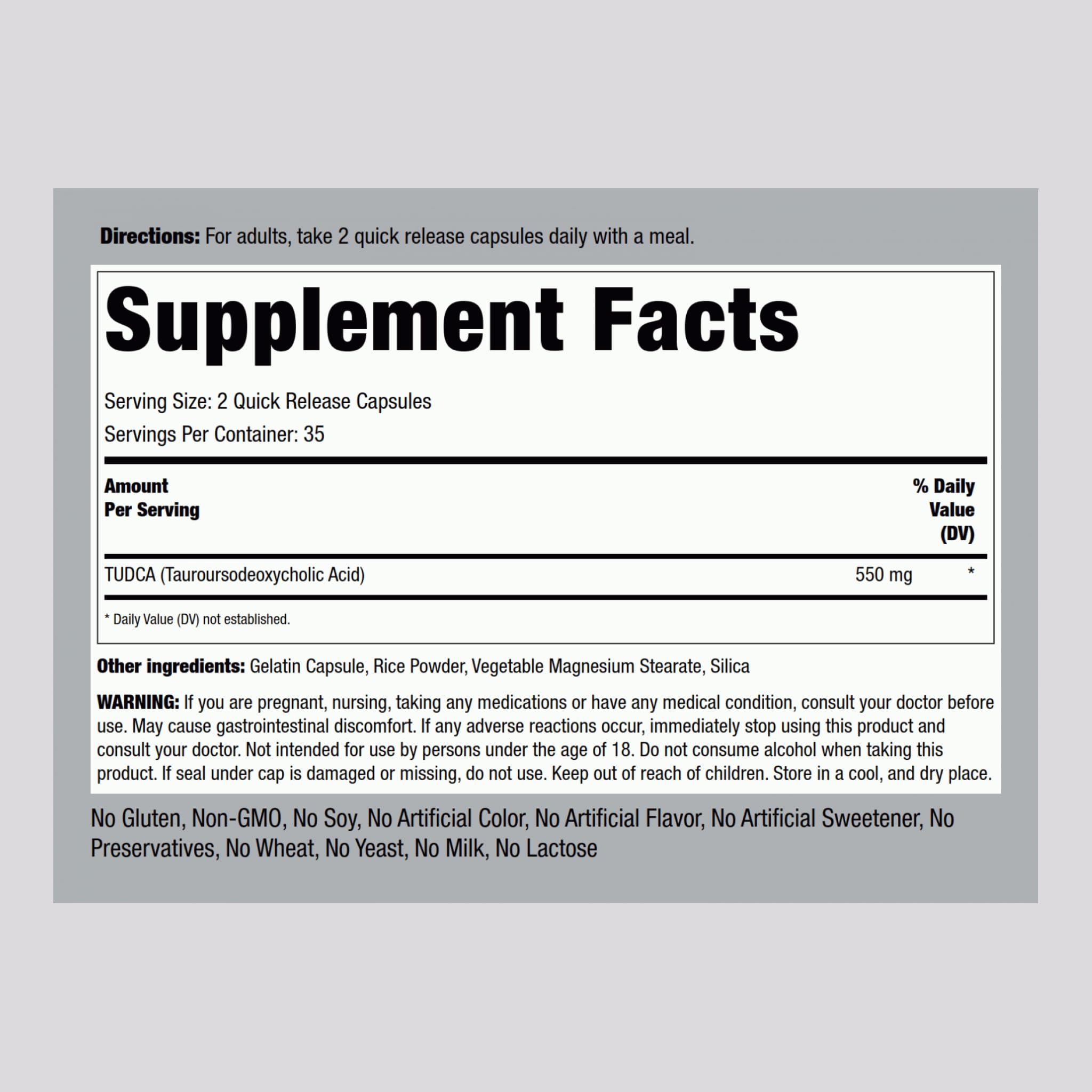 Gluten free mineral supplement capsules