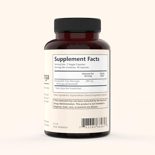 gluten-free moringa capsules for health