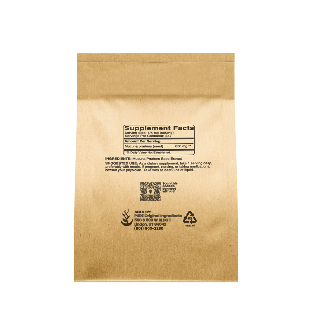 Gluten-free Mucuna Pruriens for wellness