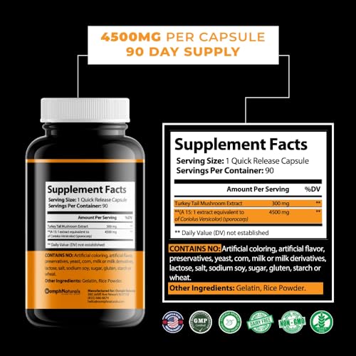 Gluten free mushroom capsules for gut health