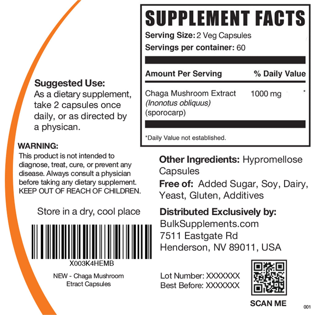 Gluten free mushroom extract capsules