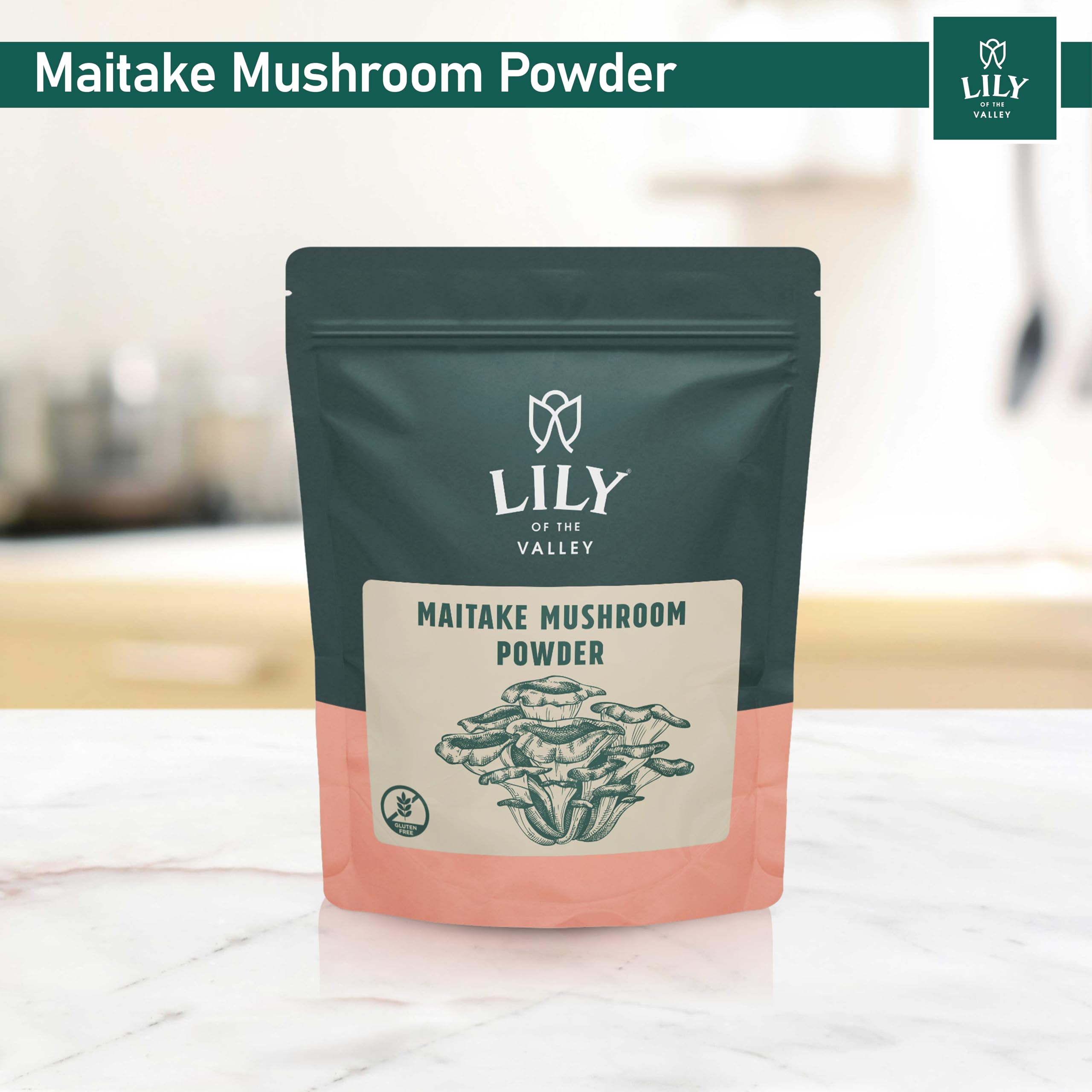 Gluten-free mushroom powder for health