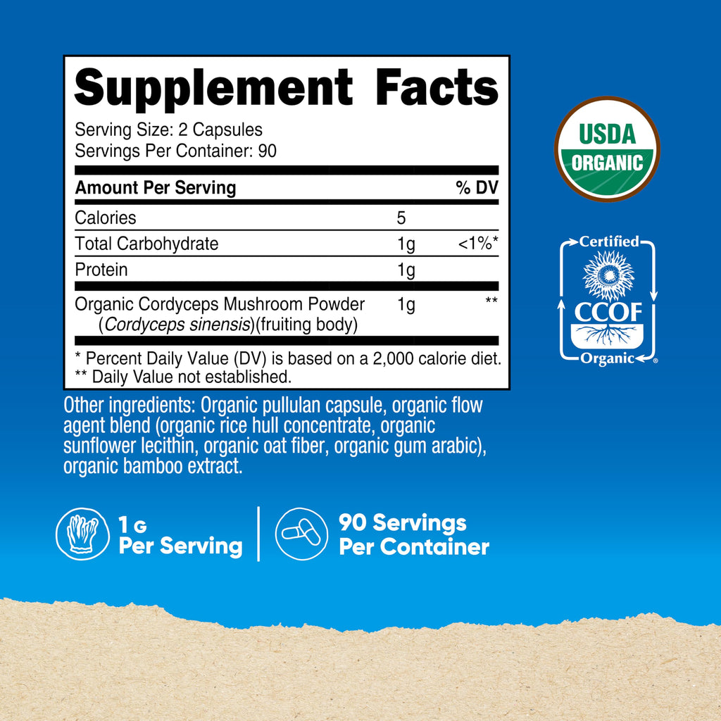 Gluten-free mushroom supplement for wellness