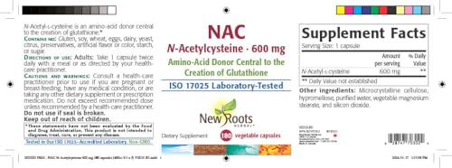 Gluten free N-AcetylCysteine formula