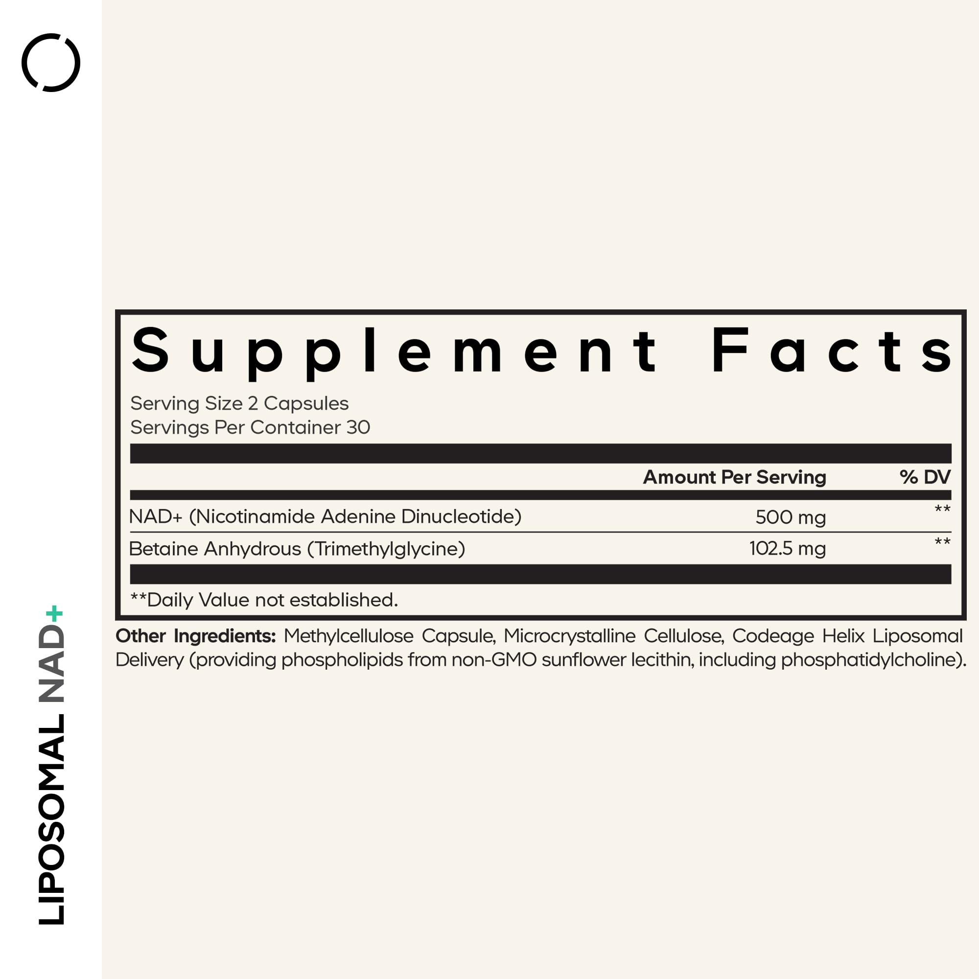 Gluten-free NAD+ supplement for vitality