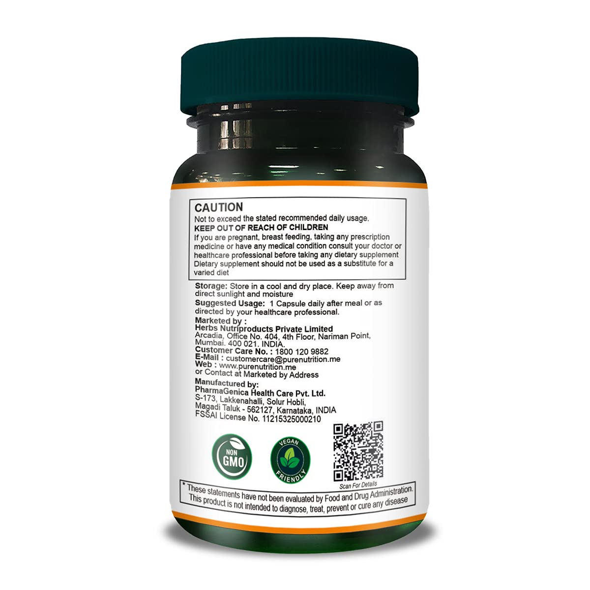 Gluten-free neem capsules for wellness