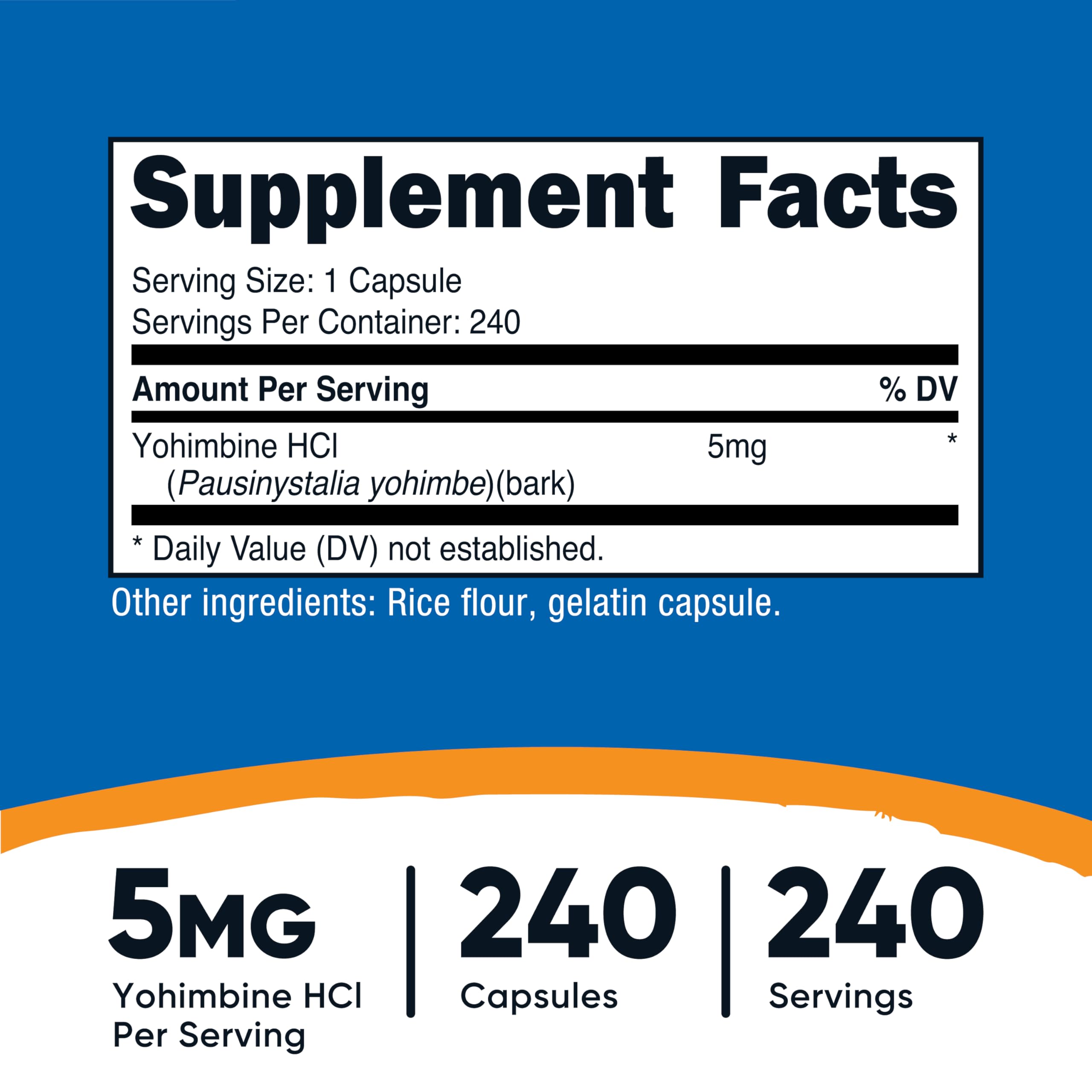 gluten-free Nutricost Yohimbine HCl benefits