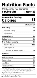 gluten-free oat fiber powder