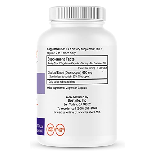 gluten free olive leaf supplement