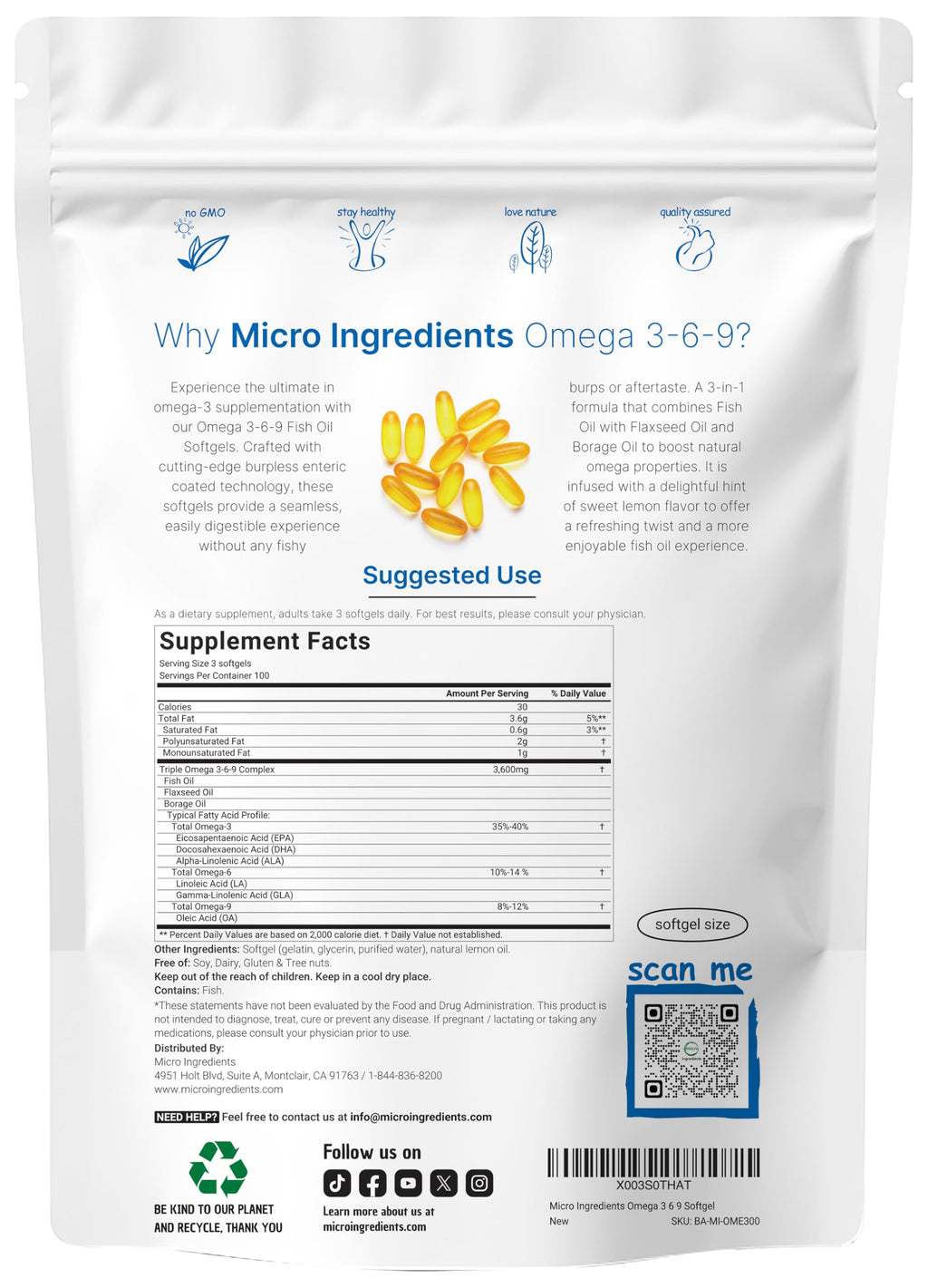 gluten-free omega 3-6-9 for wellness