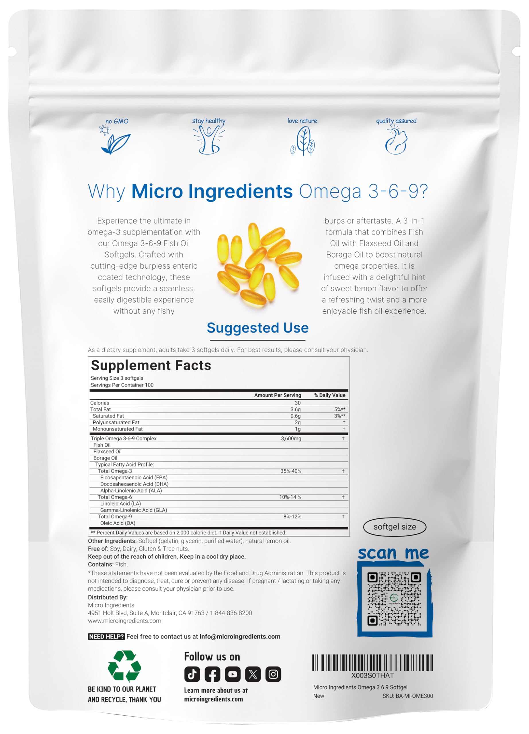 gluten-free omega 3-6-9 for wellness