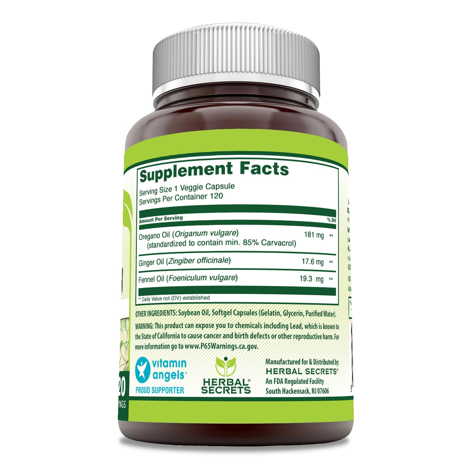 gluten-free oregano oil capsules