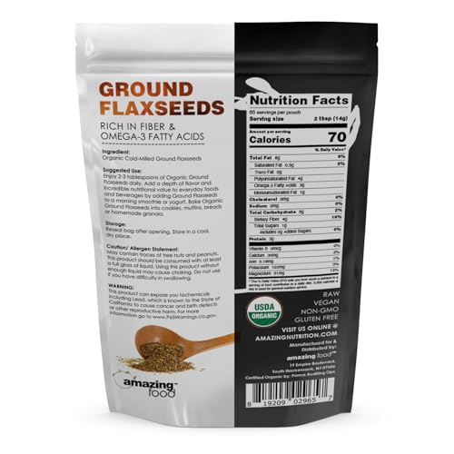 gluten-free organic flaxseed supplement