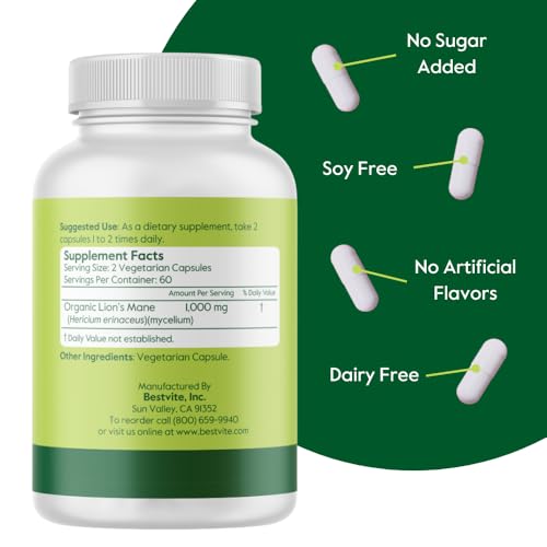 Gluten-free organic mushroom capsules