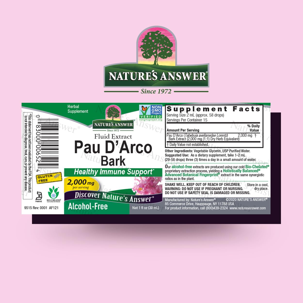 gluten-free Pau D'Arco extract