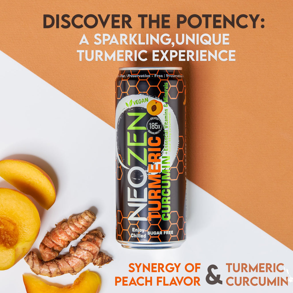 gluten-free peach turmeric refreshment