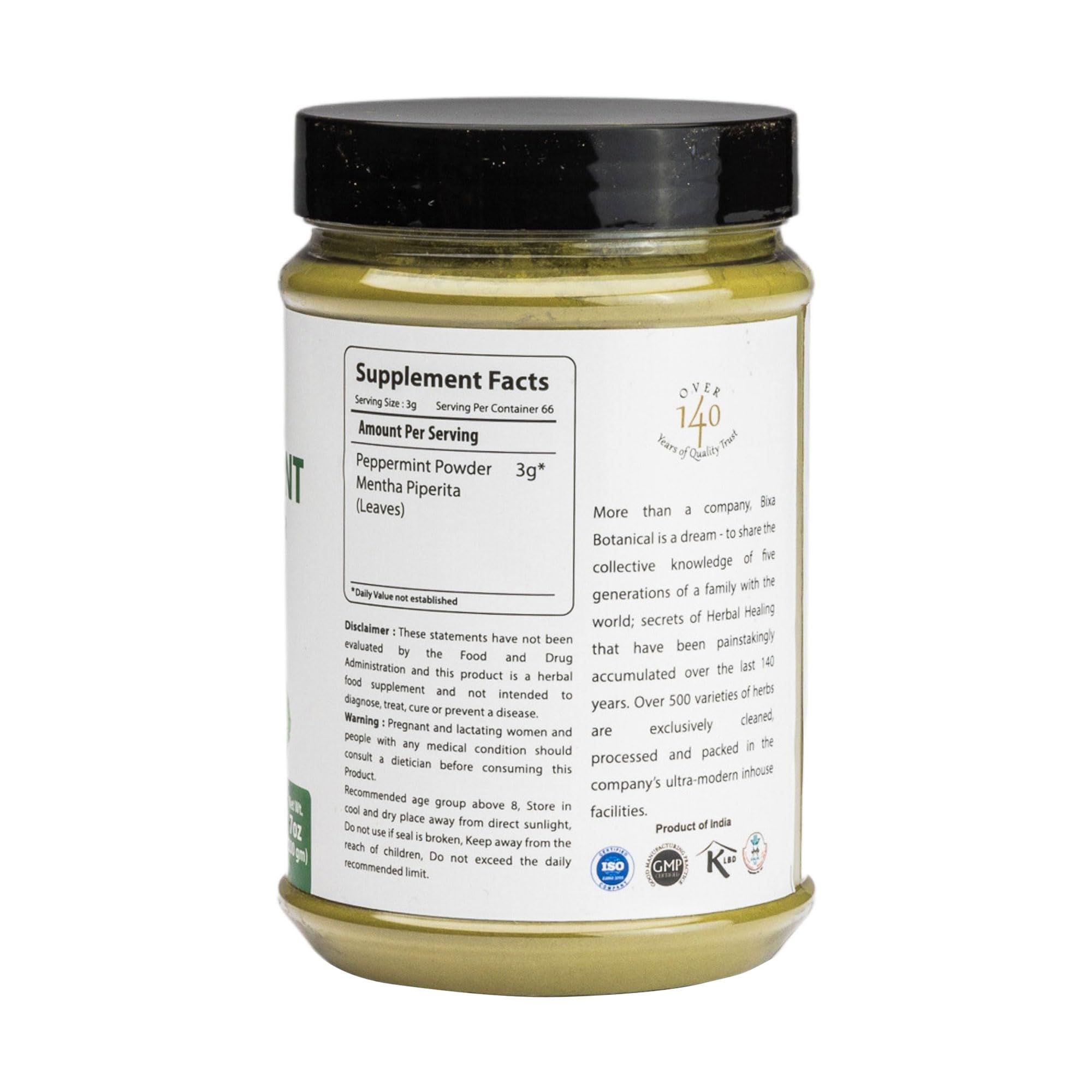 gluten free peppermint powder