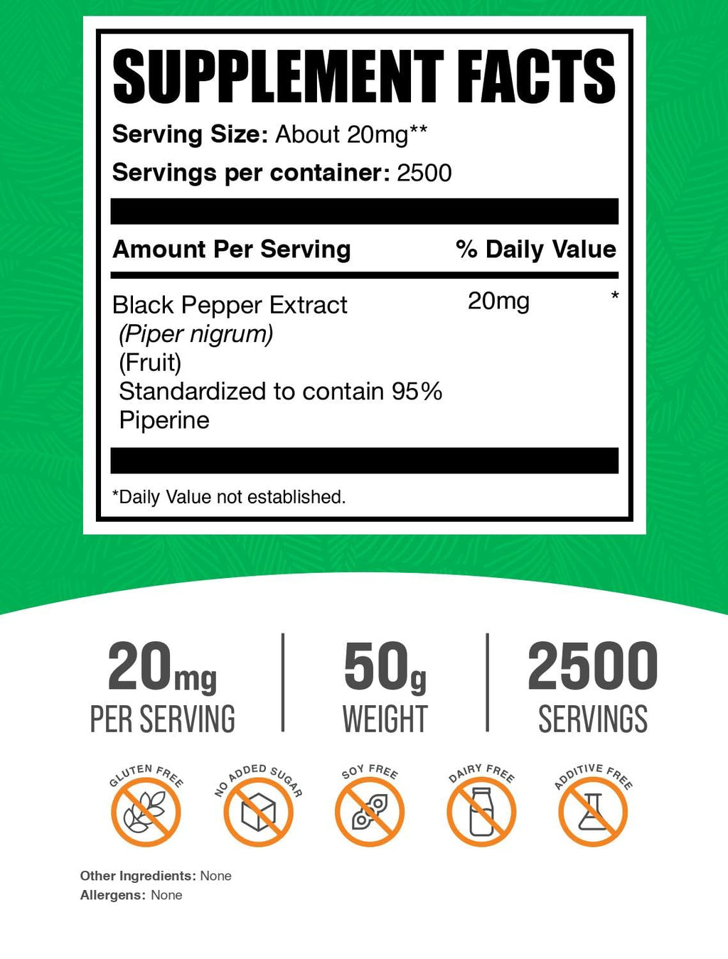 gluten free piperine powder