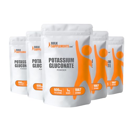 Gluten-free potassium gluconate powder