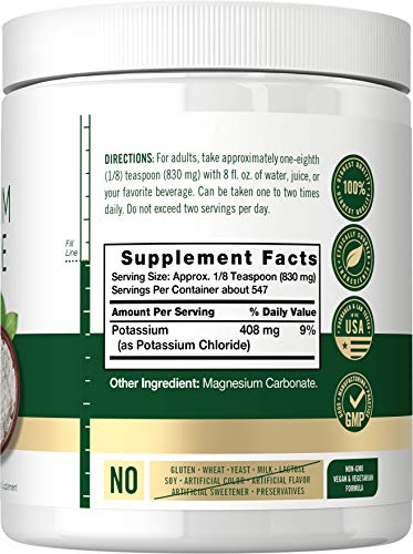 gluten free potassium supplement option