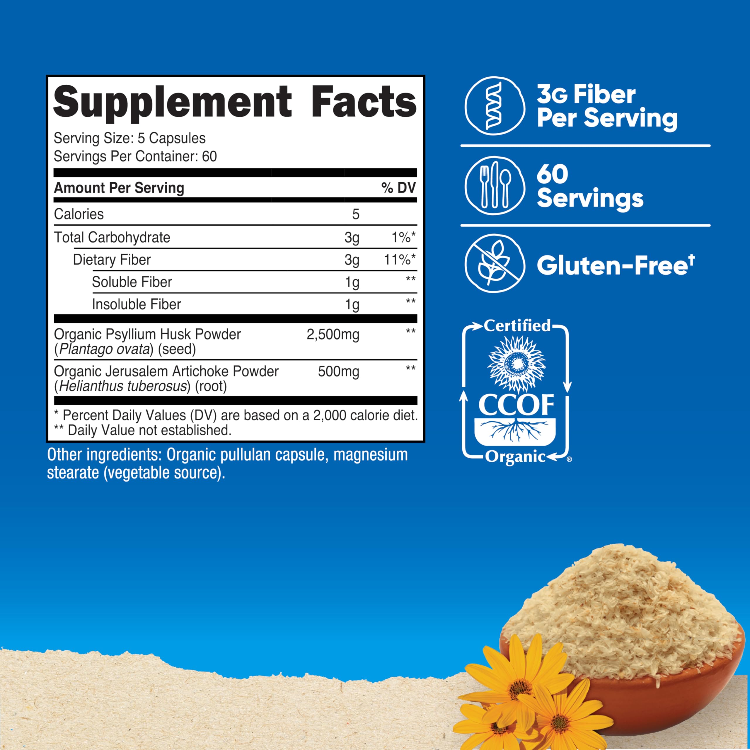 gluten-free psyllium husk capsules