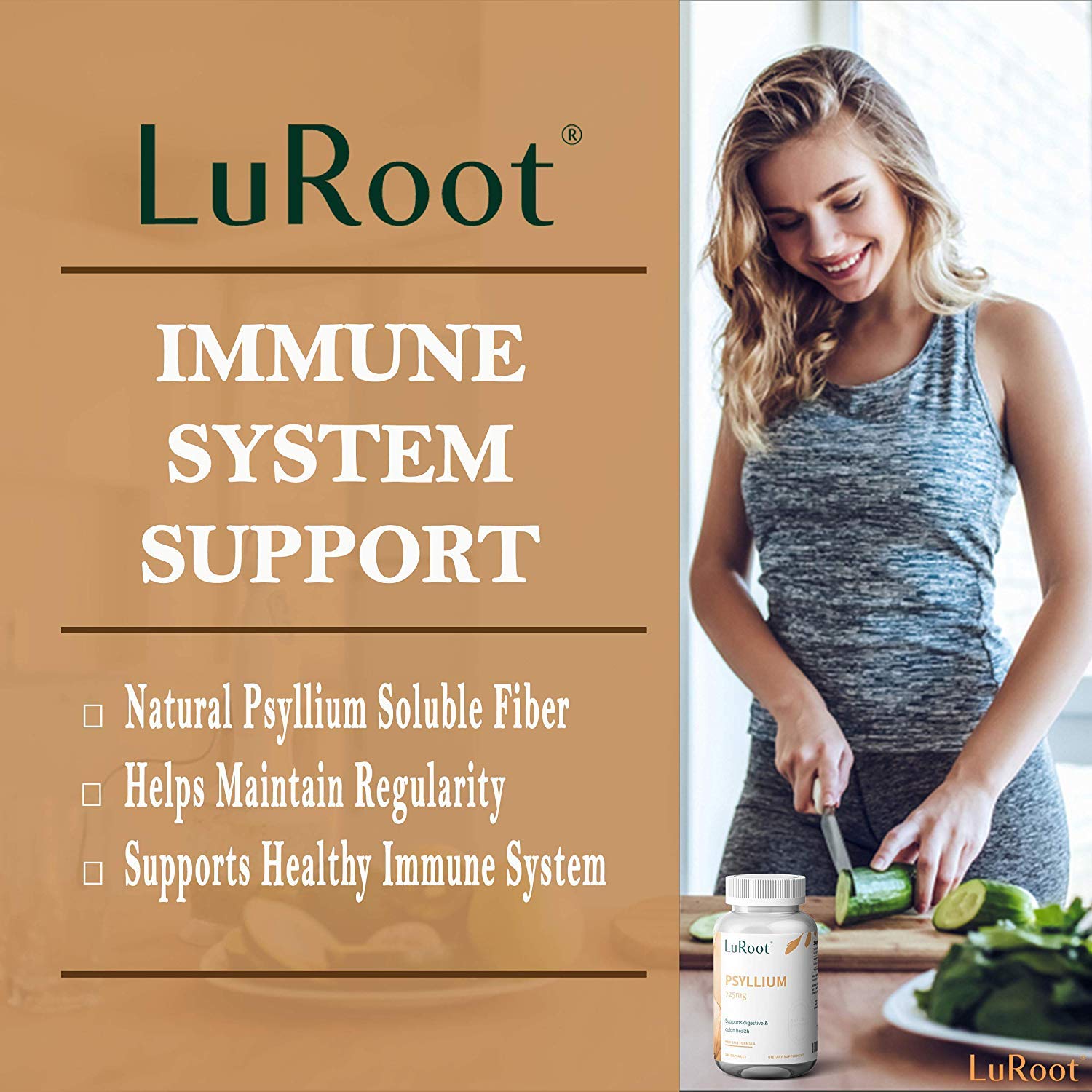 Gluten-free psyllium husk for digestion