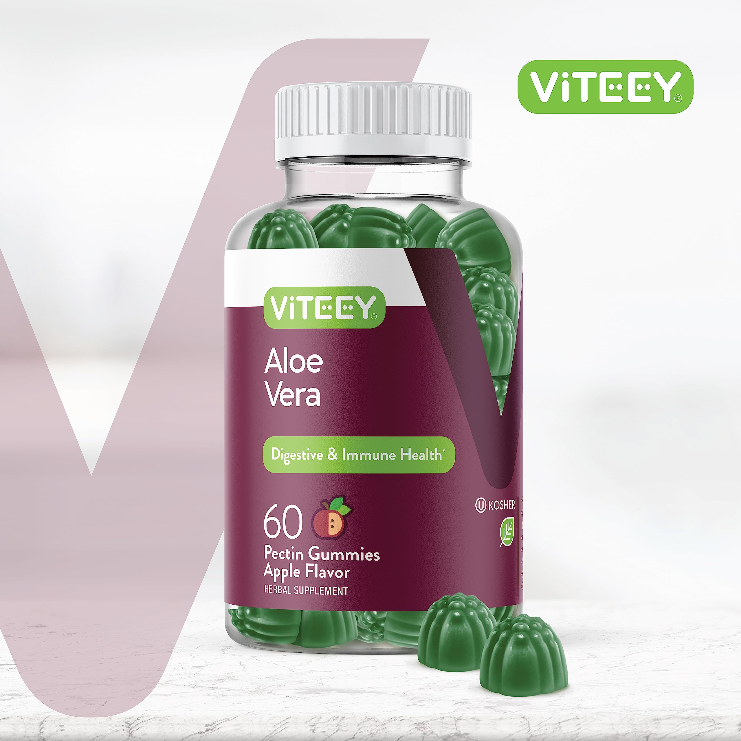 Gluten-free raspberry aloe vera supplements