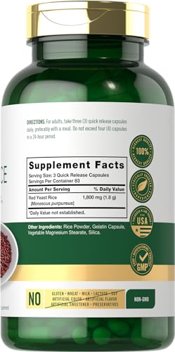 gluten free red yeast rice capsules
