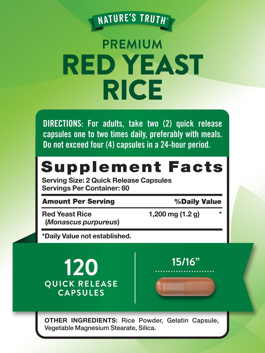 gluten-free red yeast rice option