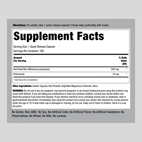 gluten free red yeast rice option