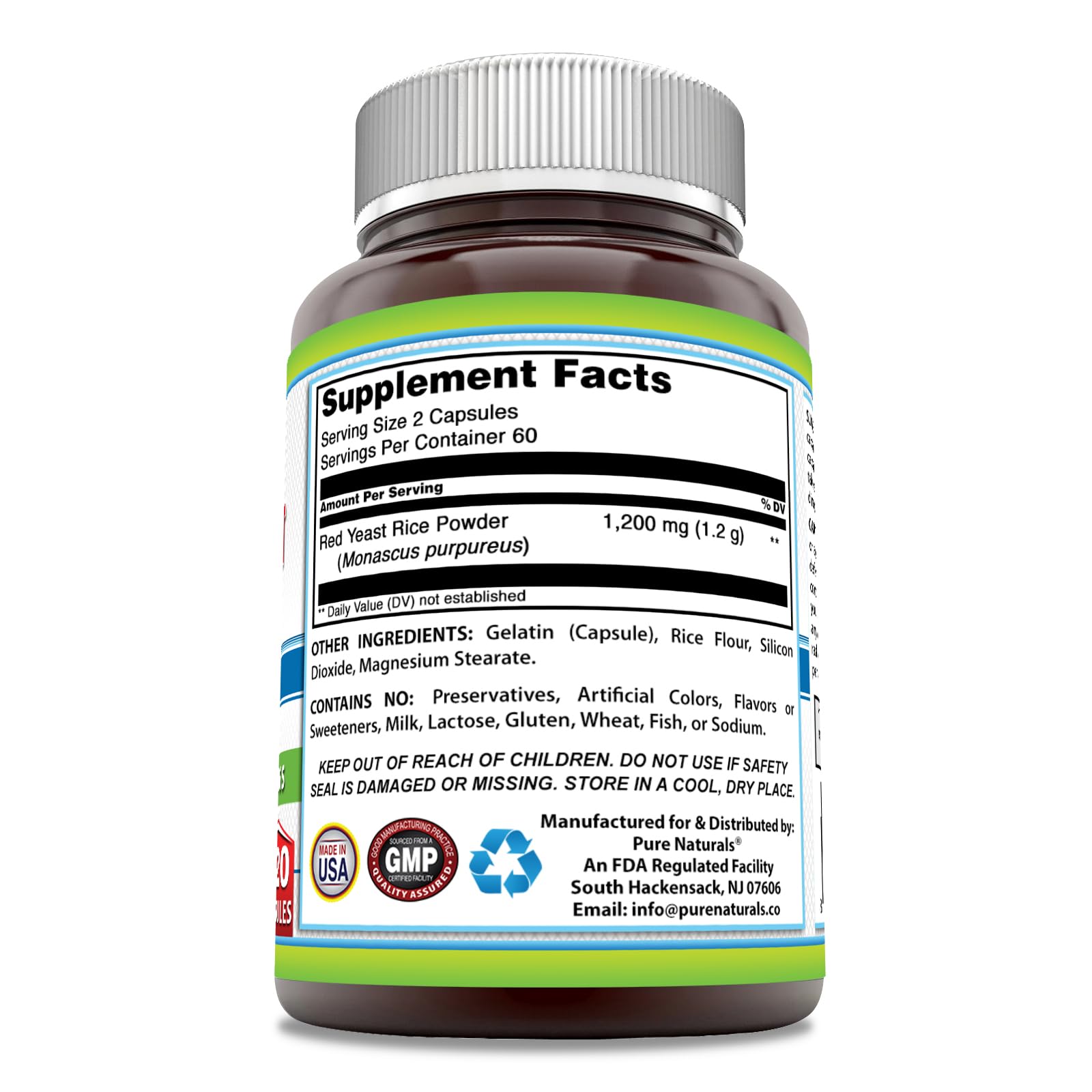 gluten free red yeast rice product